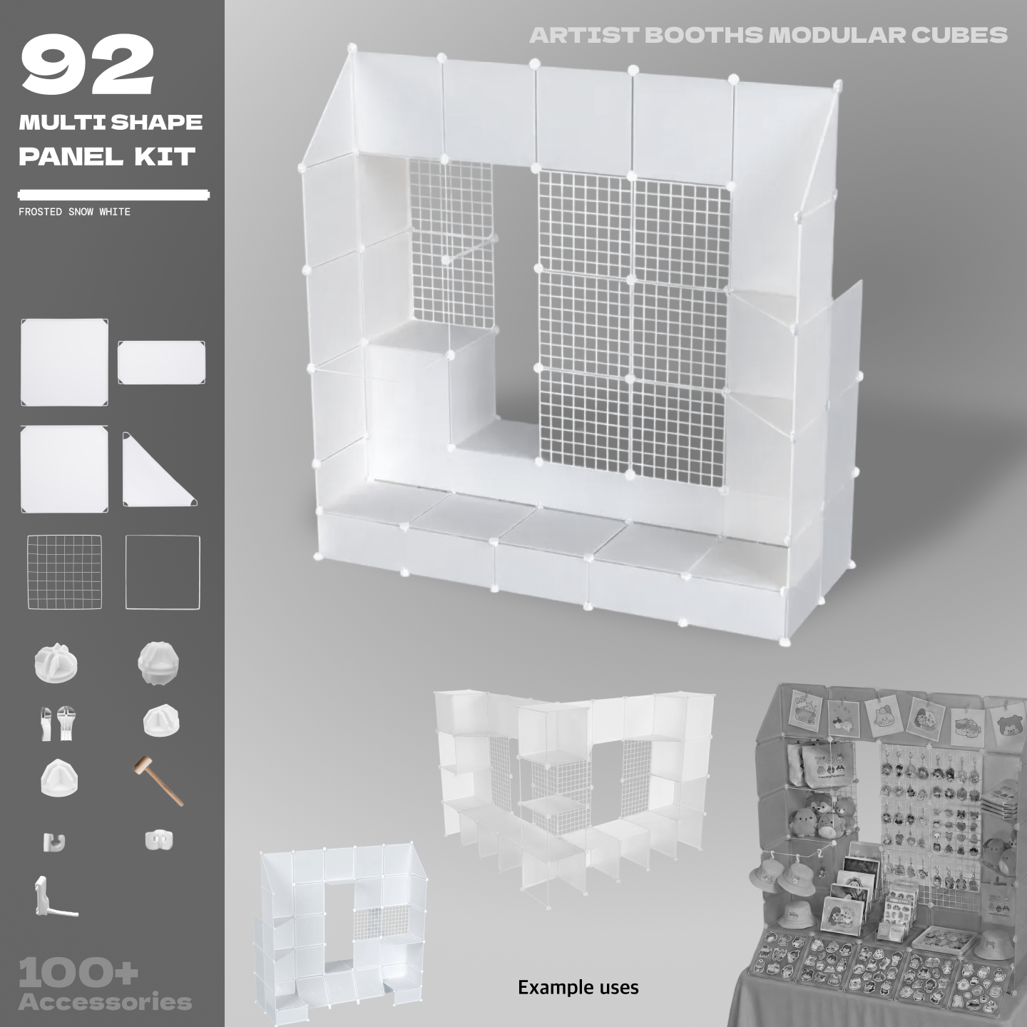 BOOF Extra Large Snow White Artist Booth | Alley Display – Artistbooths